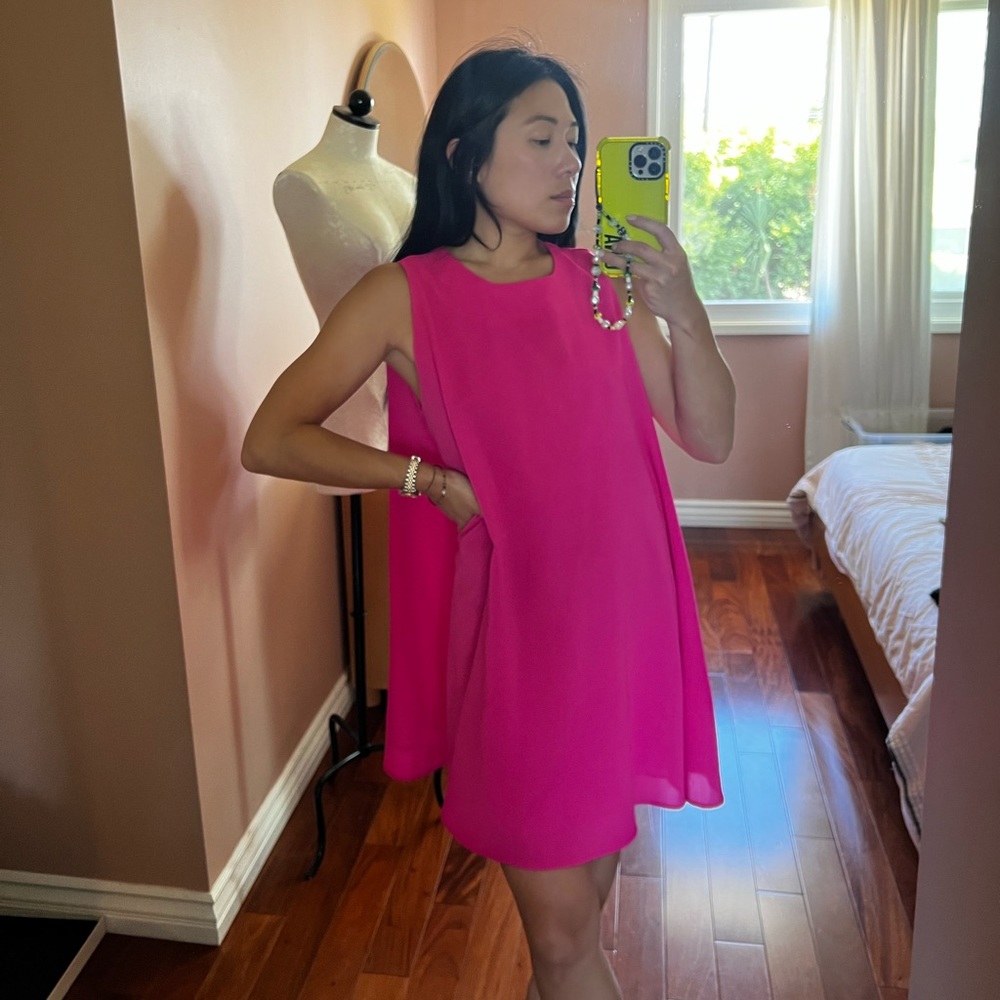 Barbie Pink Trapeze Shift Dress - Gem